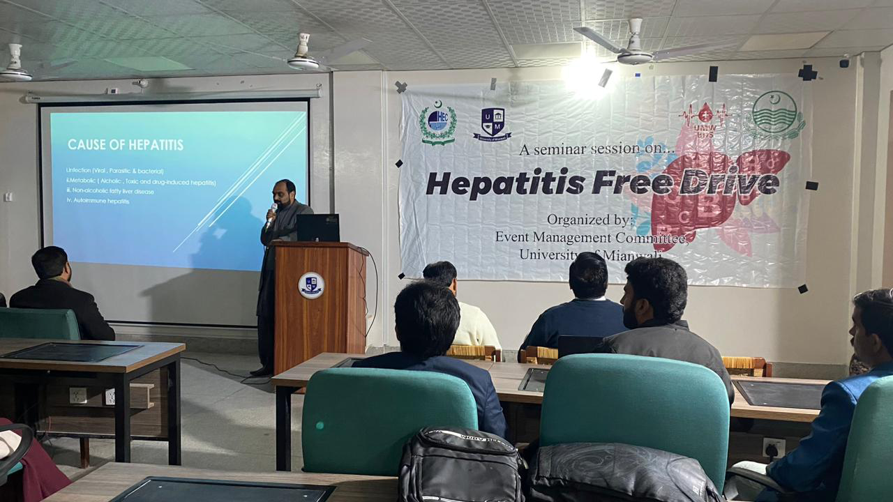Awareness seminar on HEPATITIS - University of Mianwali